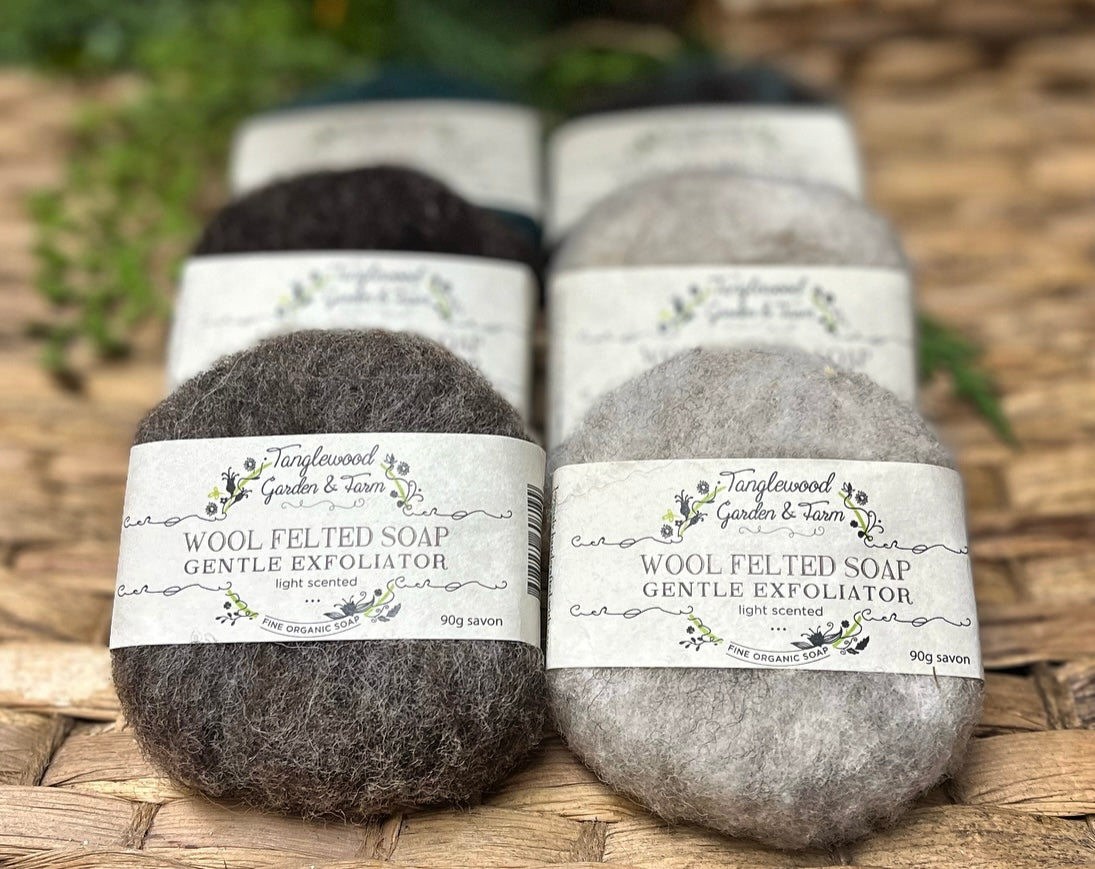 Wool Felted Soap– Tanglewood Organic Skincare and Wellness
